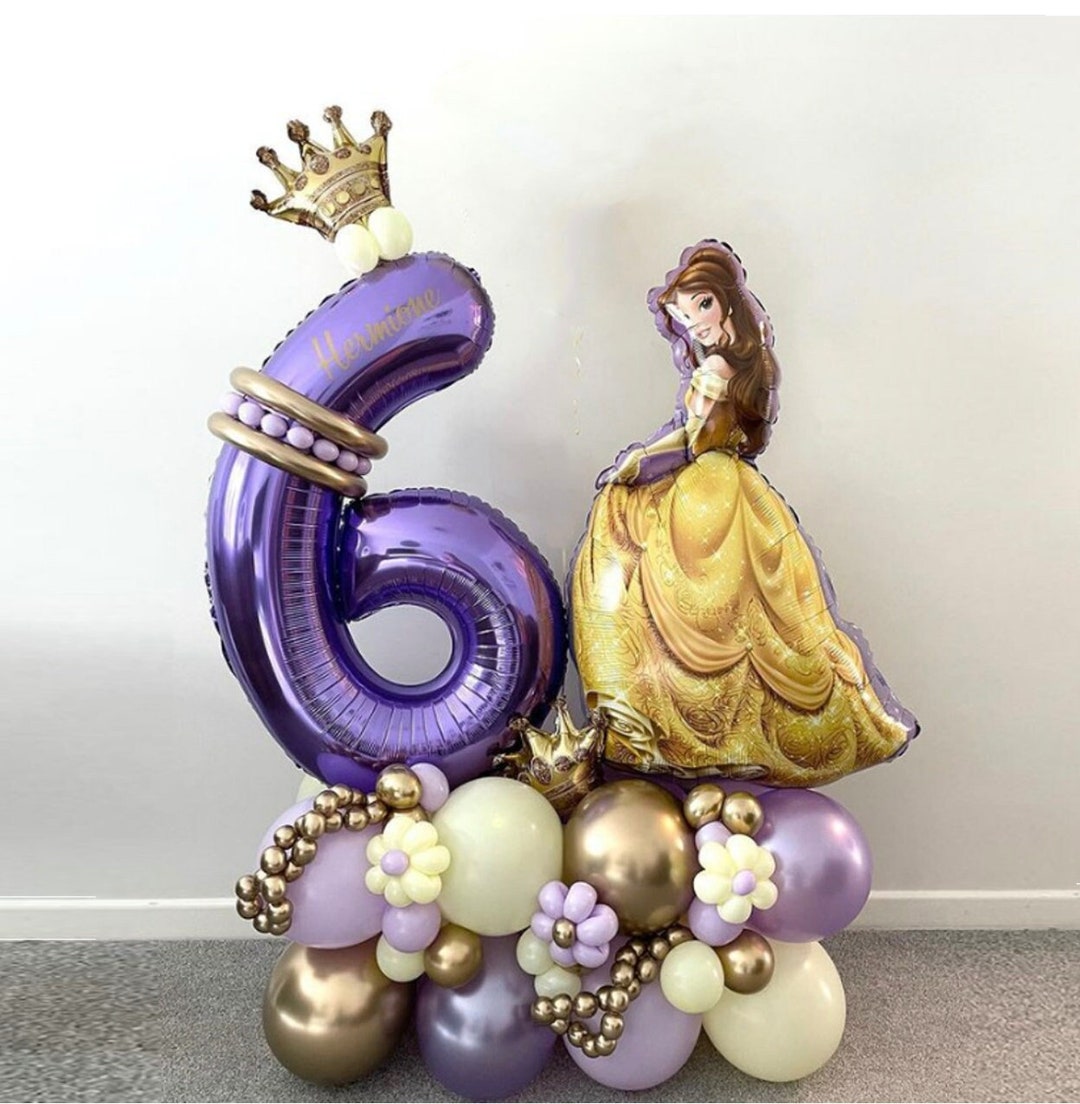 Beauty and Beast Princess Foil DIY Balloon Sculpture Kit Birthday Girl ...