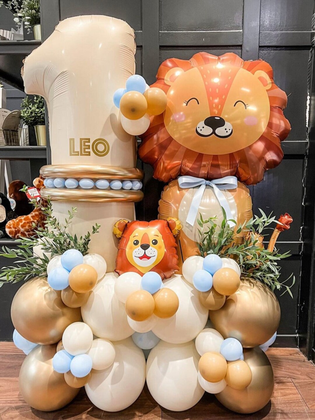 Jungle Safari Animal Lion Foil DIY Balloon Sculpture Kit |birthday ...