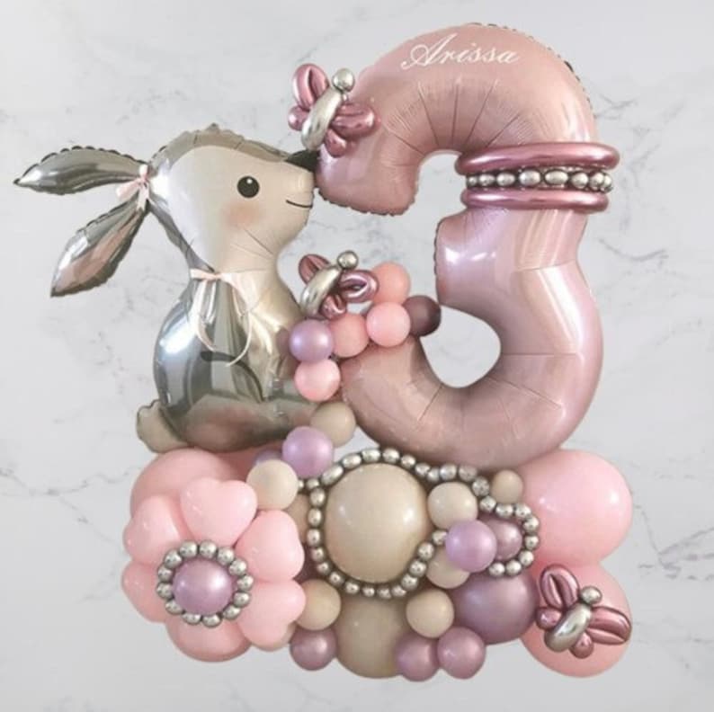 Woodland Animal Bunny Rabbit Foil DIY Balloon Sculpture Kit | Birthday ...