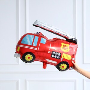 Fire Truck Firefighter Foil DIY Balloon Sculpture Kit | Birthday Boy ...