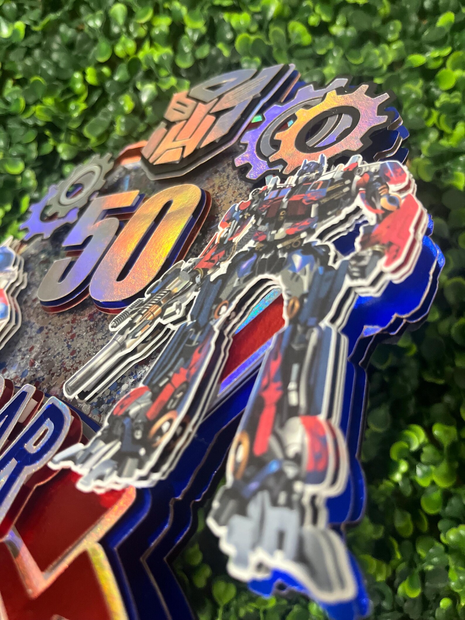 TRANSFORMERS Shaker Cake Topper - Etsy