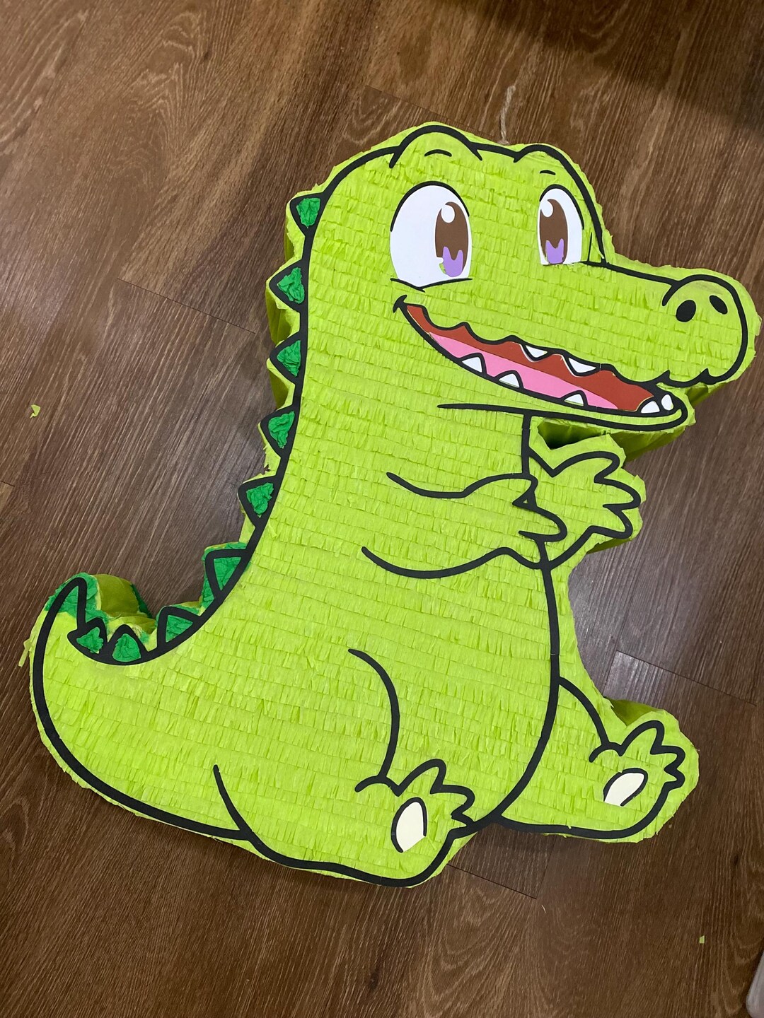 Handmade Crocodile Piñata: Kid's Party Game, 25"x22"x4.5" - Etsy