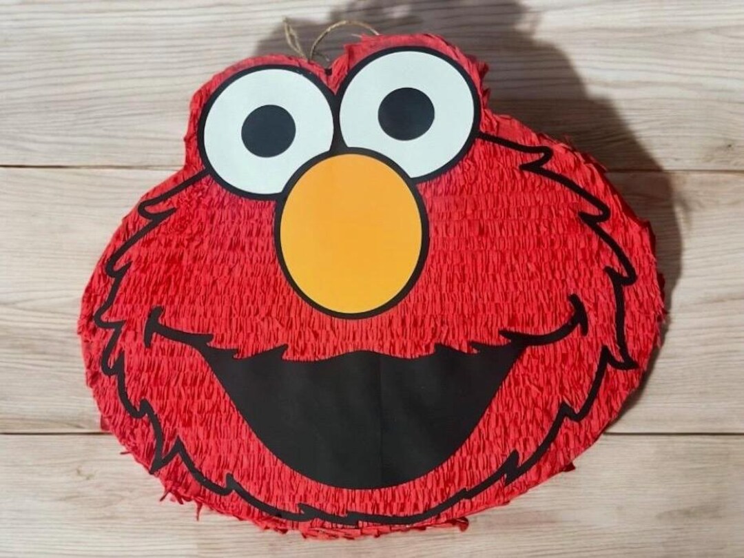 Handmade Elmo Piñata: Kids Party Decoration (25”x22.5”) - Etsy