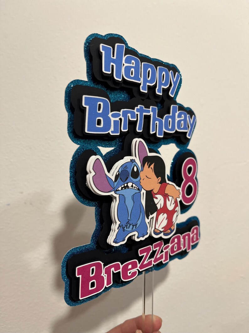 STITCH CAKE TOPPER - Etsy