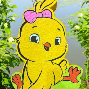 Handmade Chick CANTICOS Piñata: Kids Party Decoration (28x19.5x4.5) - Etsy