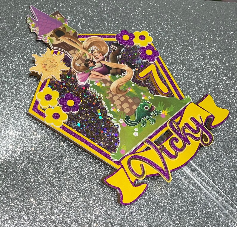 Rapunzel Cake Topper - Etsy