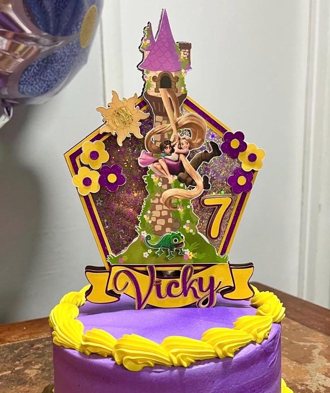 Rapunzel Cake Topper - Etsy