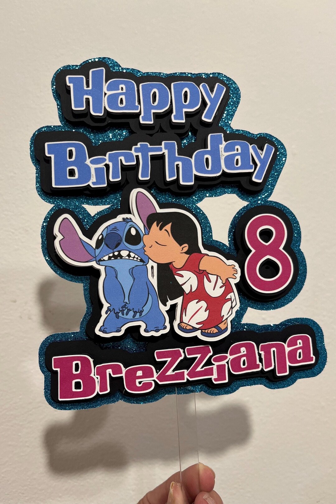 STITCH CAKE TOPPER - Etsy