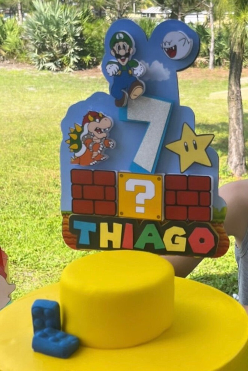 Mario Bross Cake Topper - Etsy