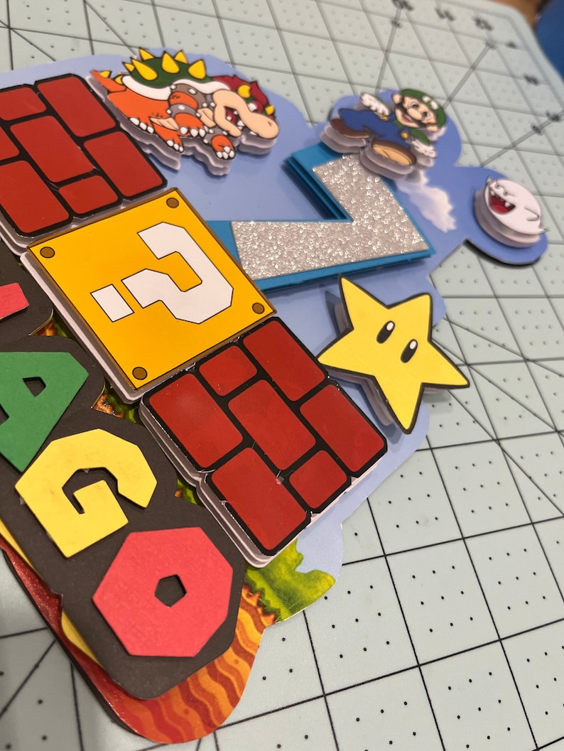 Mario Bross Cake Topper - Etsy