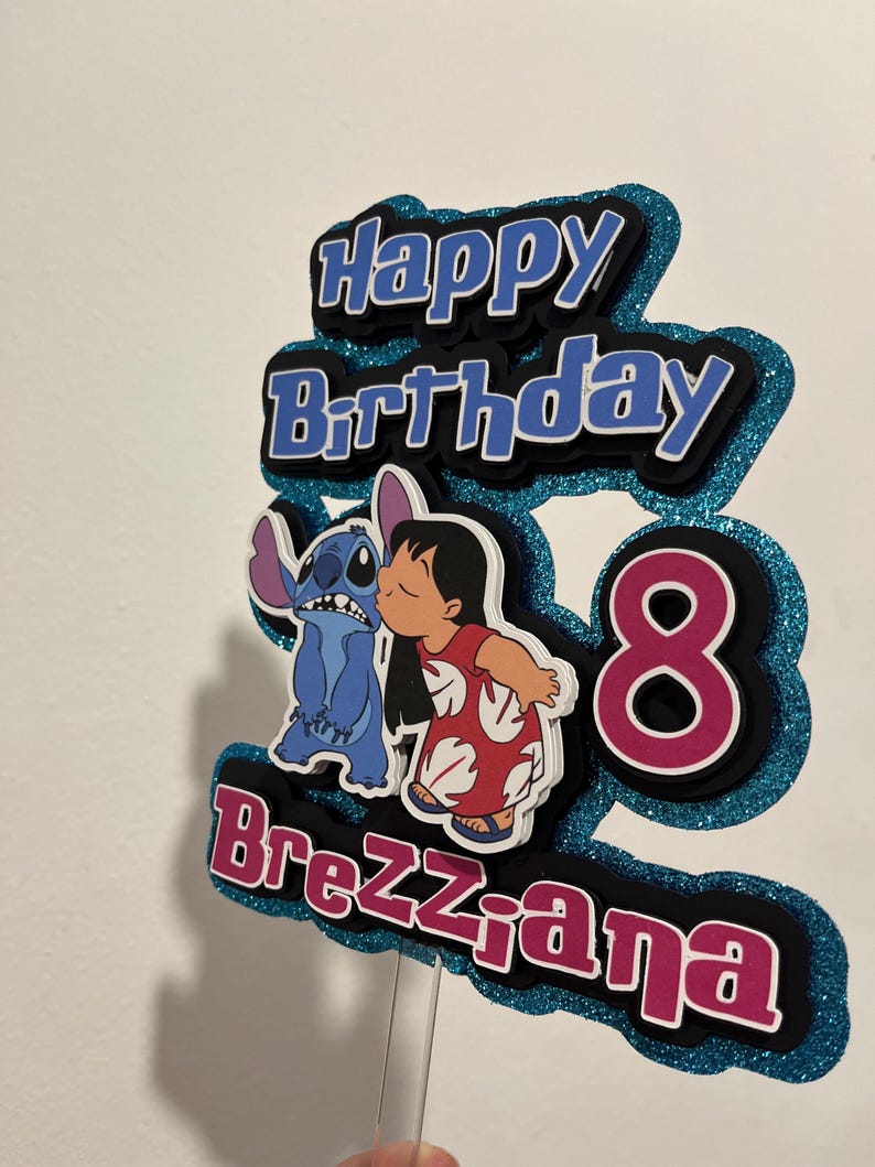 STITCH CAKE TOPPER - Etsy