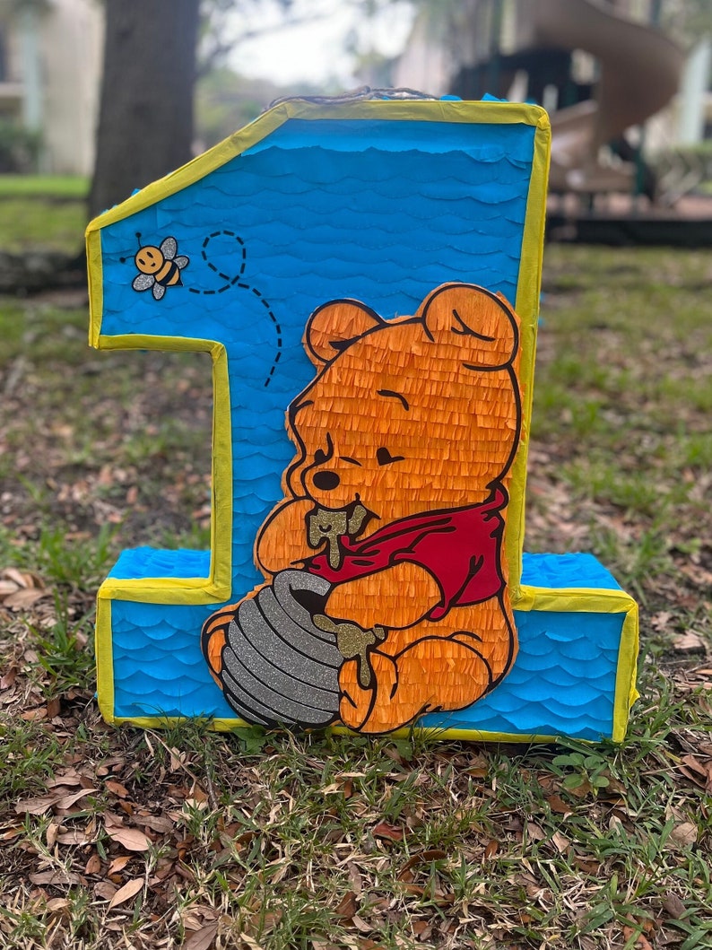 One Birthday Winnie the Pooh Piñata - Etsy