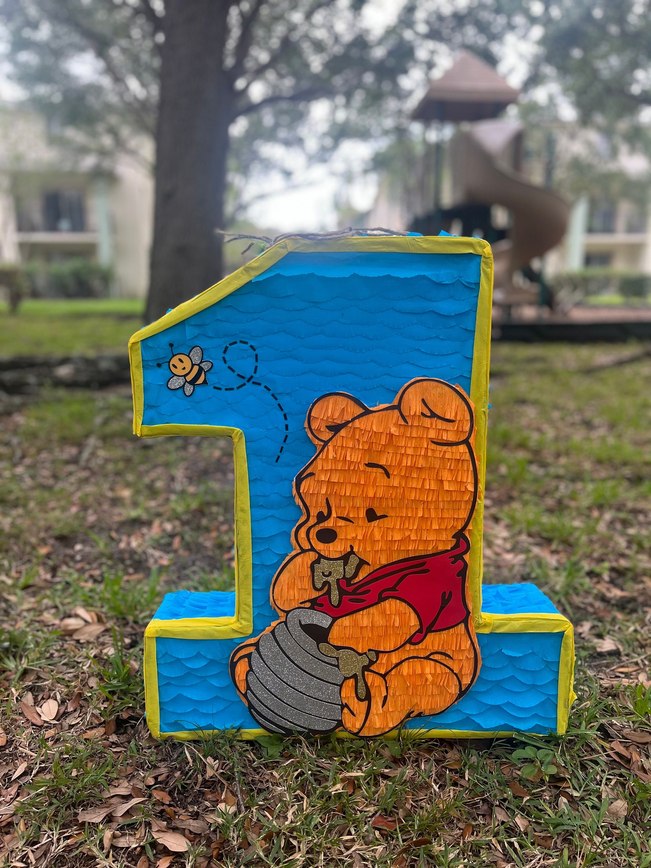 One Birthday Winnie the Pooh Piñata - Etsy