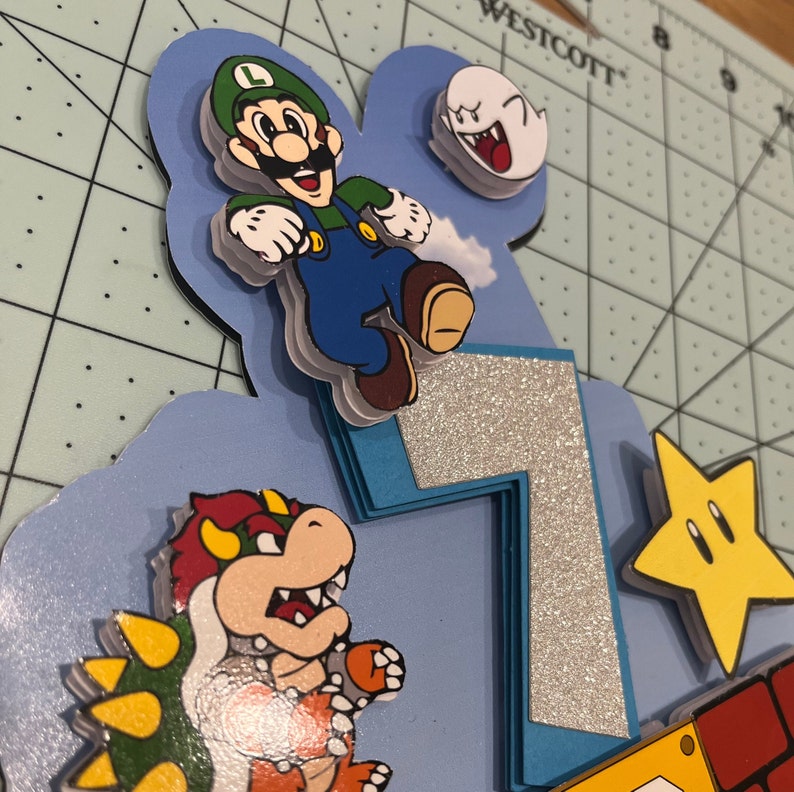 Mario Bross Cake Topper - Etsy