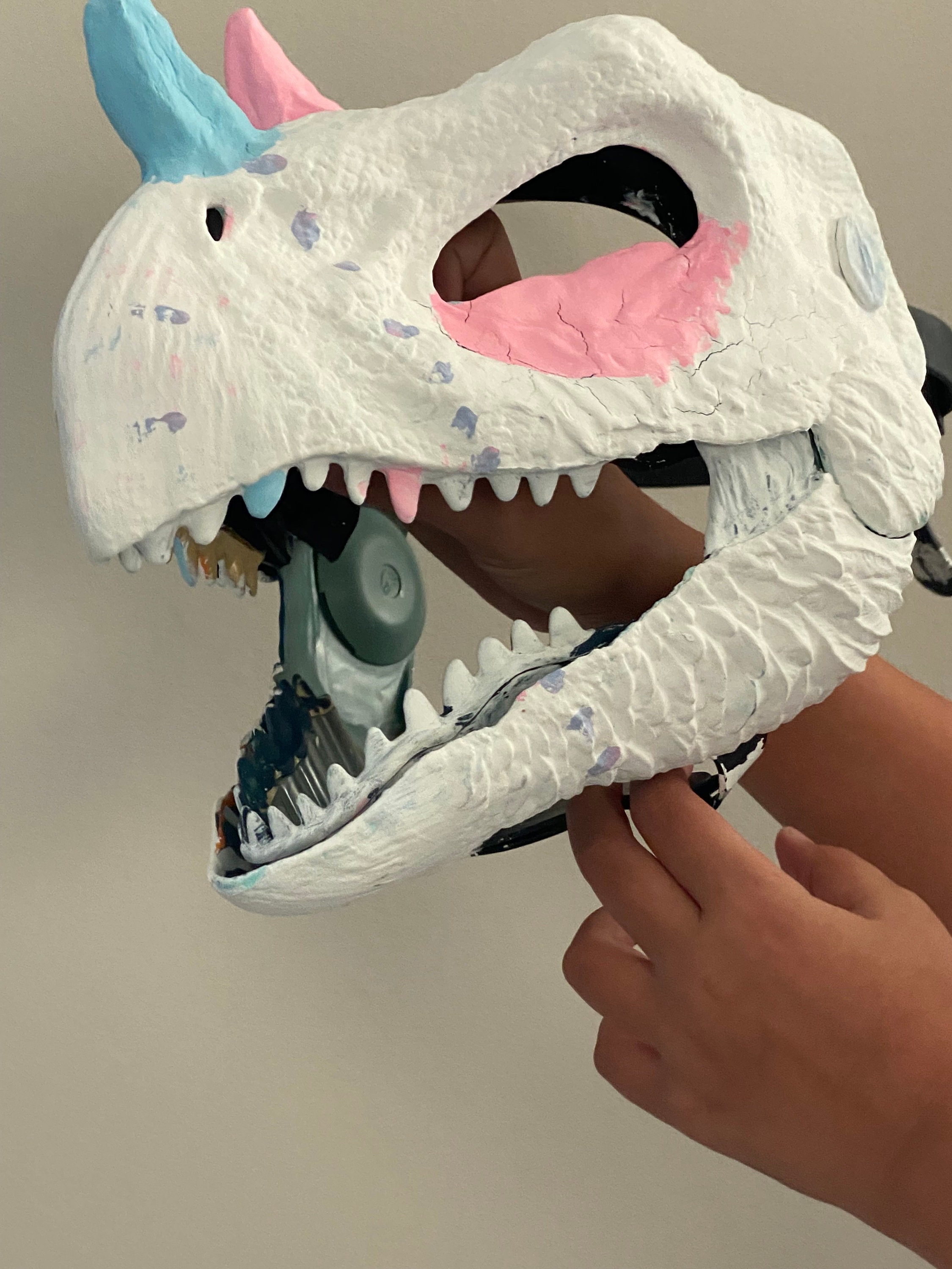 Cotton Candy Dino Mask Premade - Etsy
