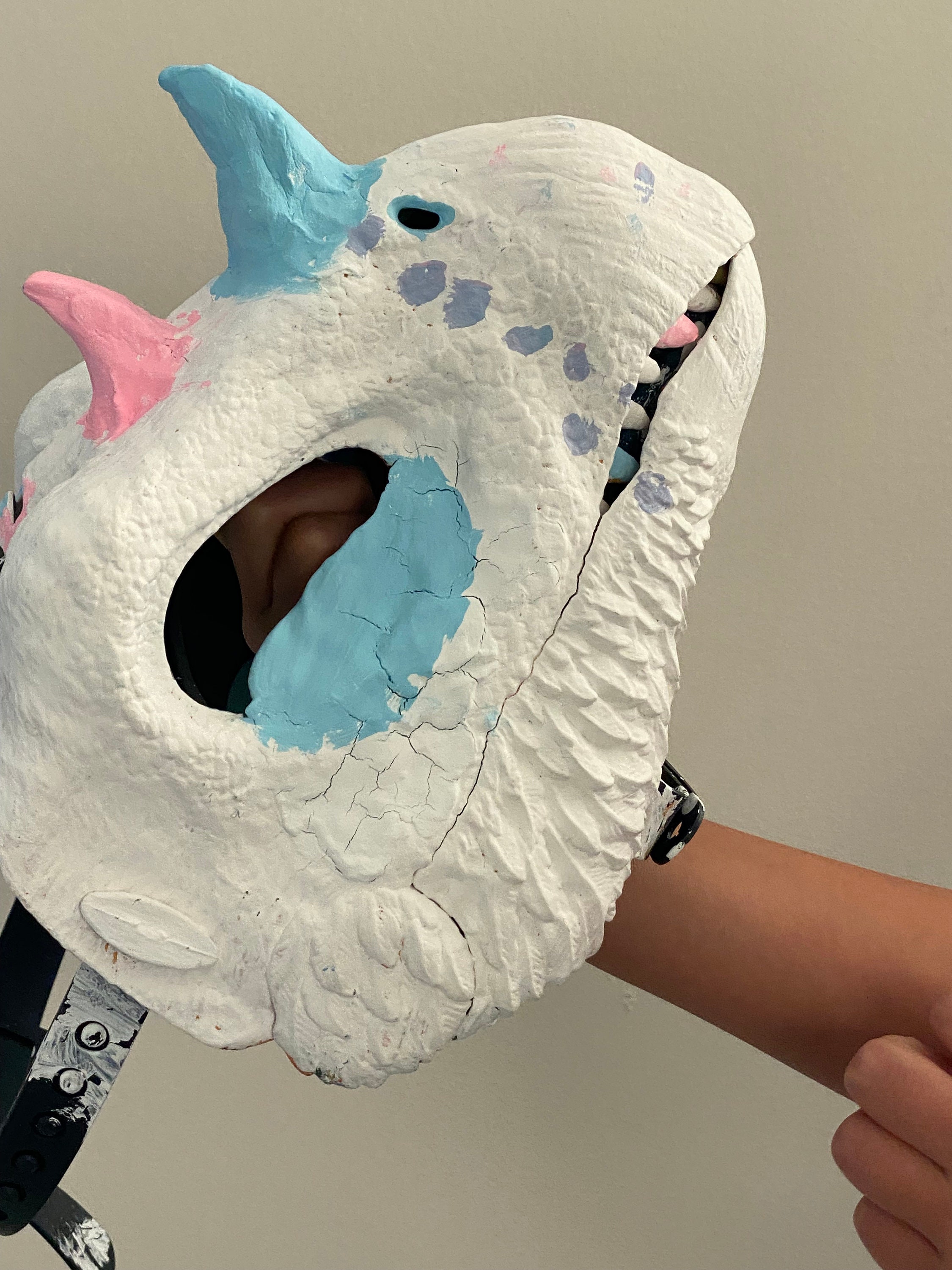 Cotton Candy Dino Mask Premade - Etsy