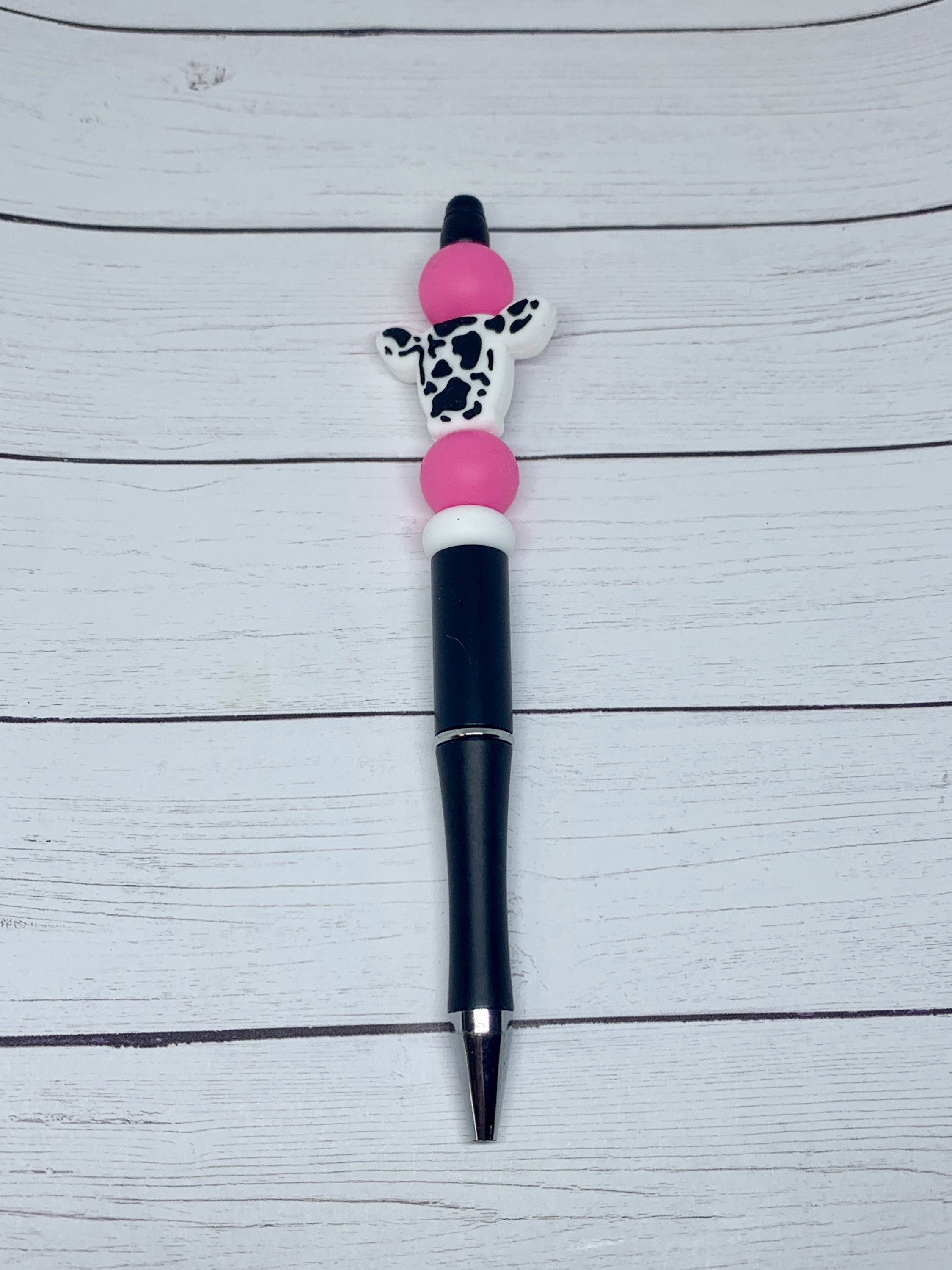 Cow Print Pen Western Pen Silicone Pen Custom Pens Western Beaded Pen ...