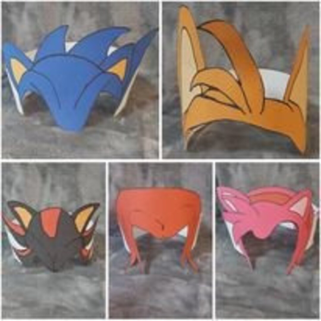 Sonic Birthday Crowns Sonic Party Sonic the Hedgehog - Etsy