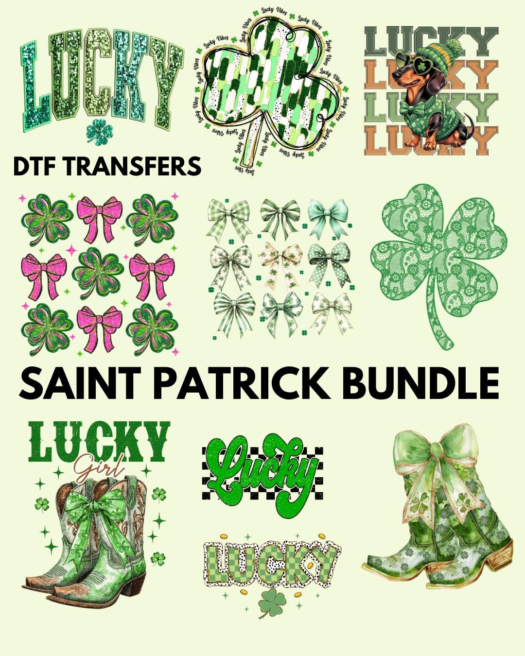 Saint Patrick BUNDLE DTF - Etsy