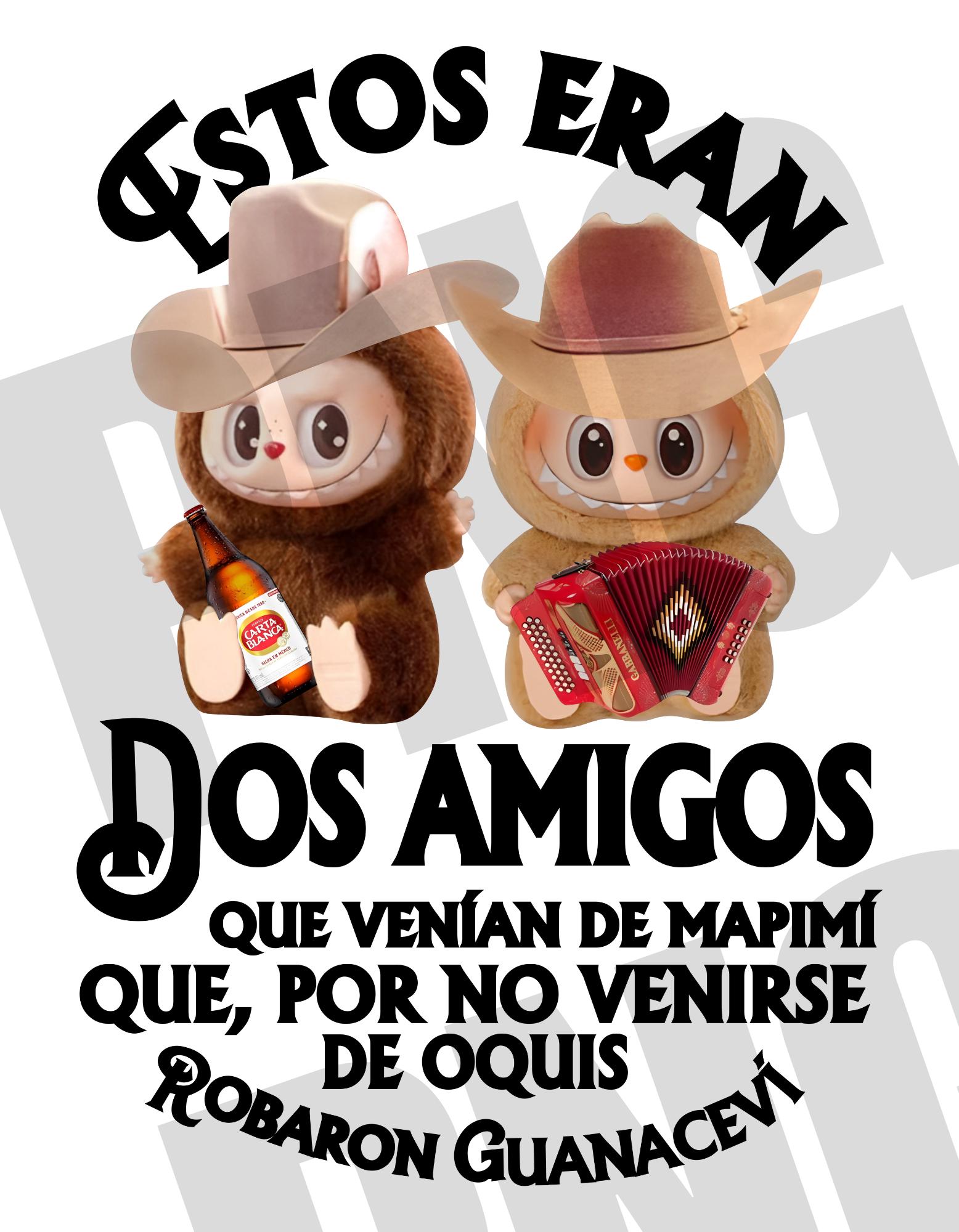 Estos Eran Dos Amigos Labubu PNG - Etsy