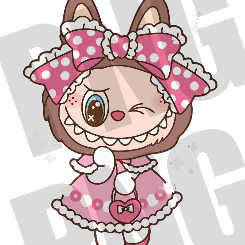 Labubu Outline File - Etsy