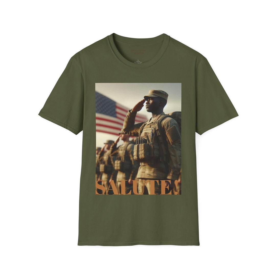 MILITARY Unisex Softstyle T-shirt - Etsy