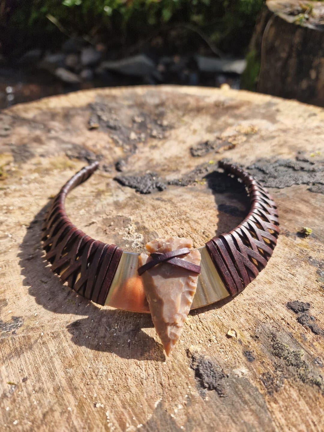 The Solar Arrow Torque – Arrowhead Torque Necklace – Gold Statement ...