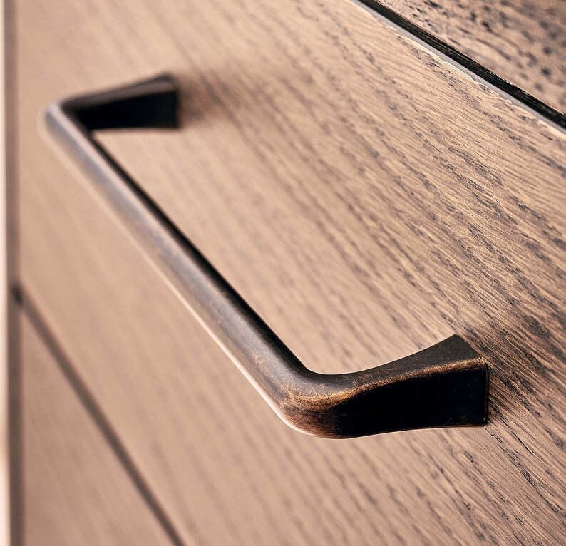 Furnipart Concave Antique Brown Handle 160mm - Etsy