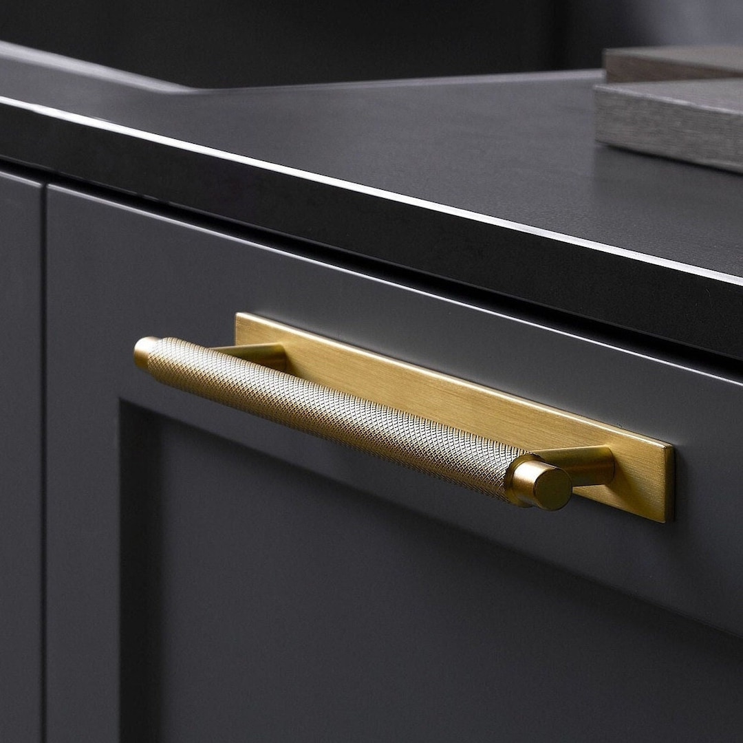 Furnipart Manor Knurled Handles & Knobs Gold - Etsy UK