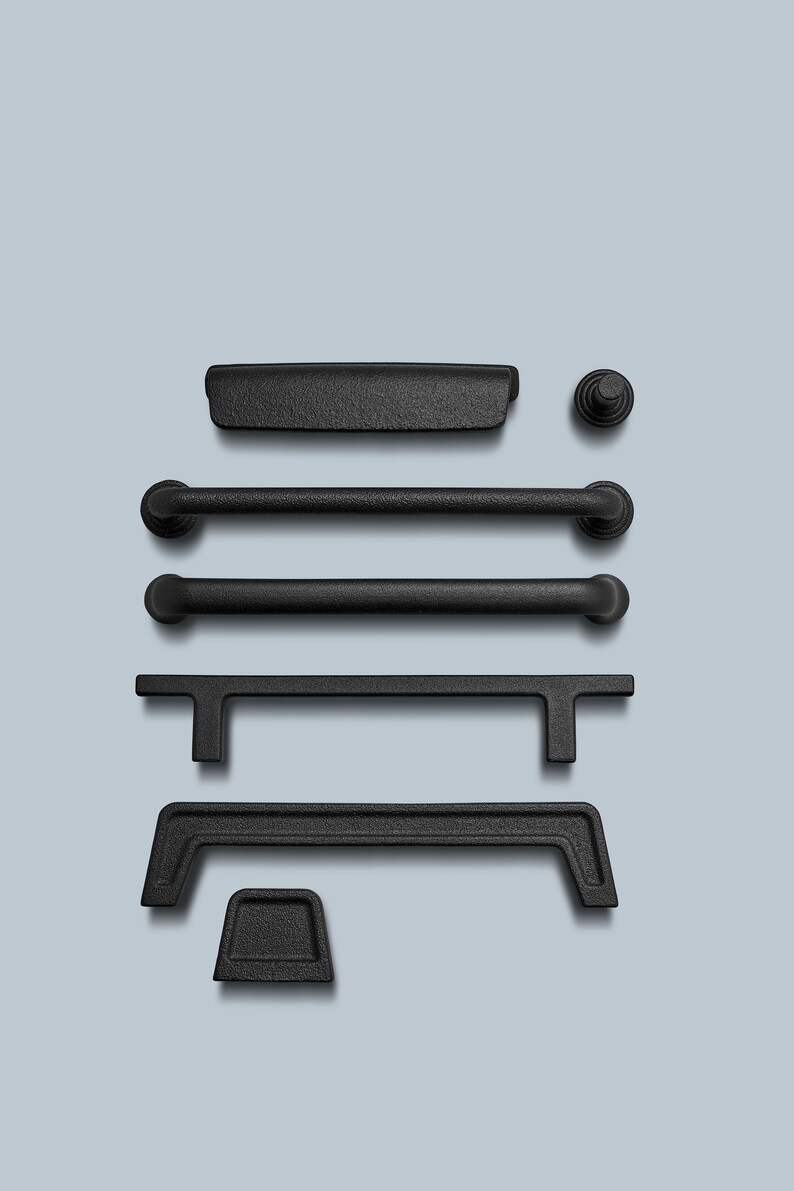 Furnipart Pen Cast Iron Handle Matt Black - Etsy