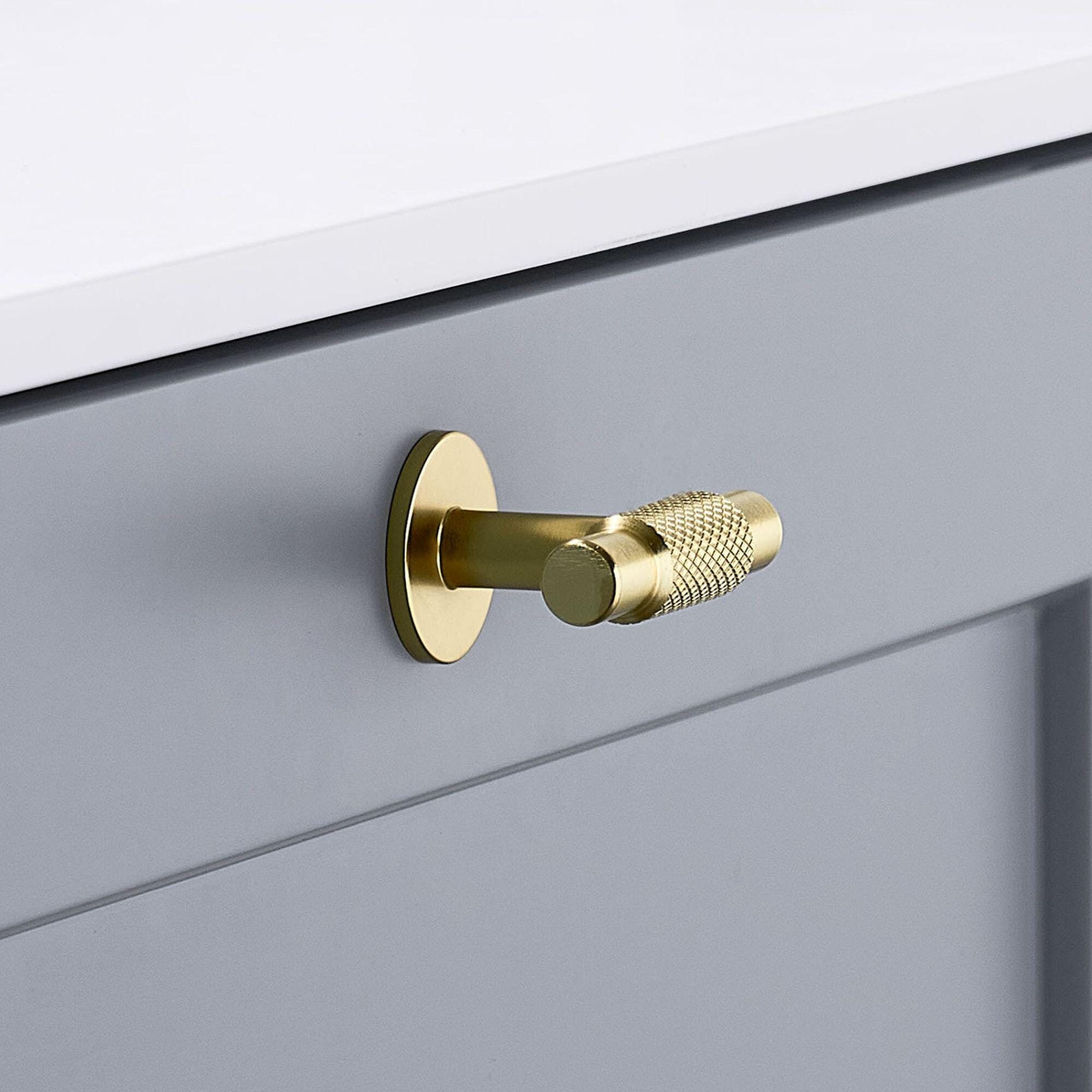 Furnipart Manor Knurled Handles & Knobs Gold - Etsy