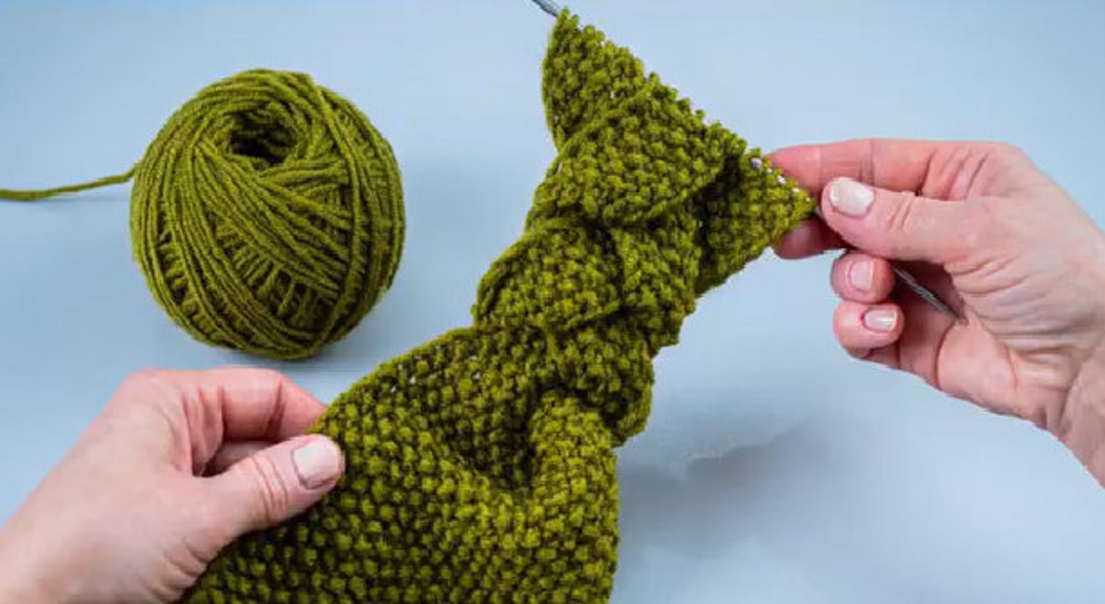 Full VIDEO SUPPORT, Easy Knitting! PATTERN, Honeycomb, Pearl Pattern ...