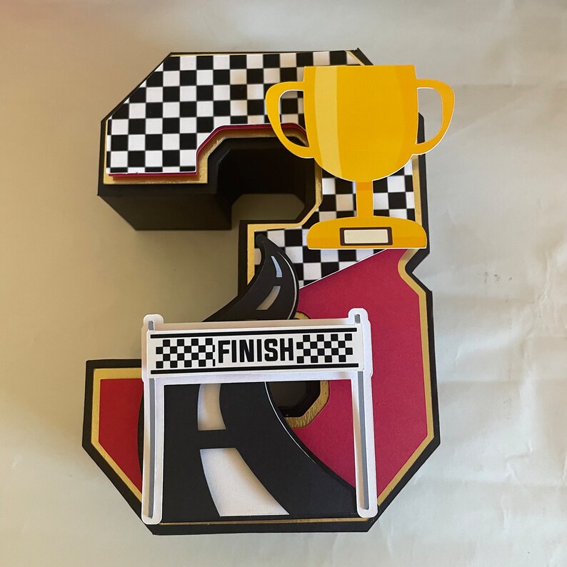 Two Fast Birthday 3D Letters Racing Party 3D Name Letters - Etsy