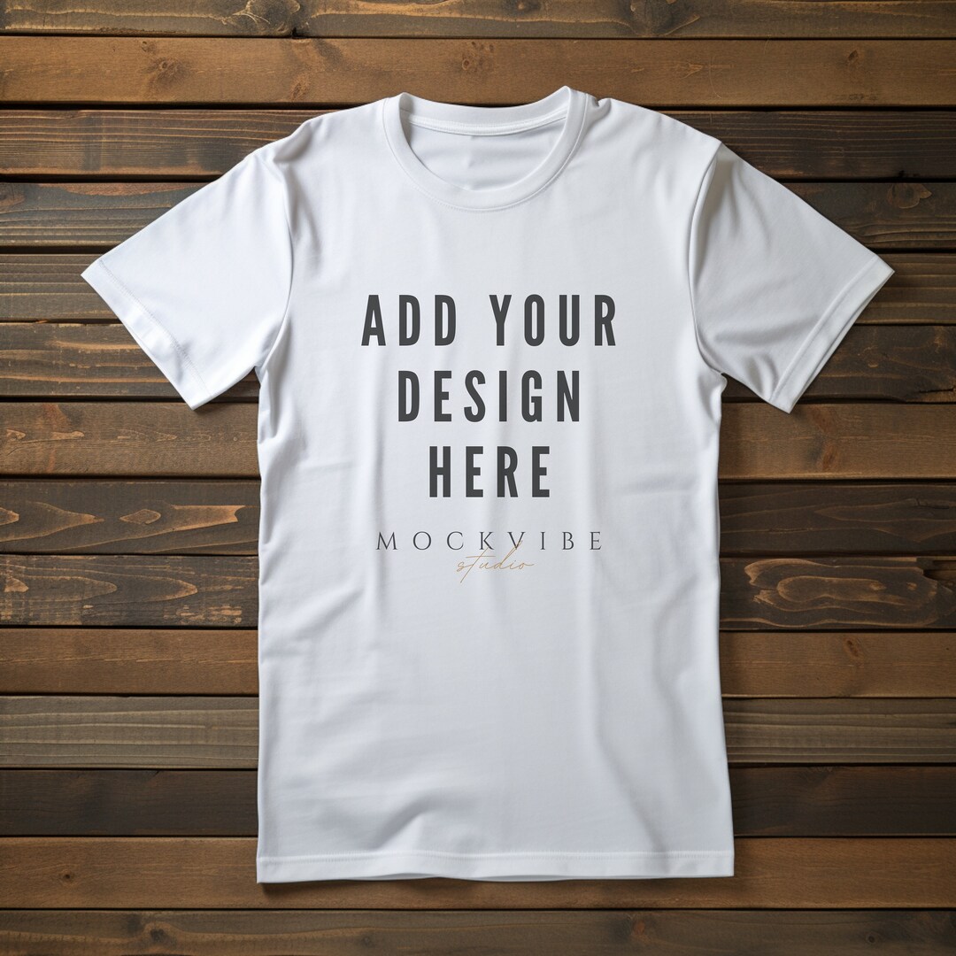 White Lay Flat T-shirt Mockups, High-res Shirt Mockups Digital Mock Up ...