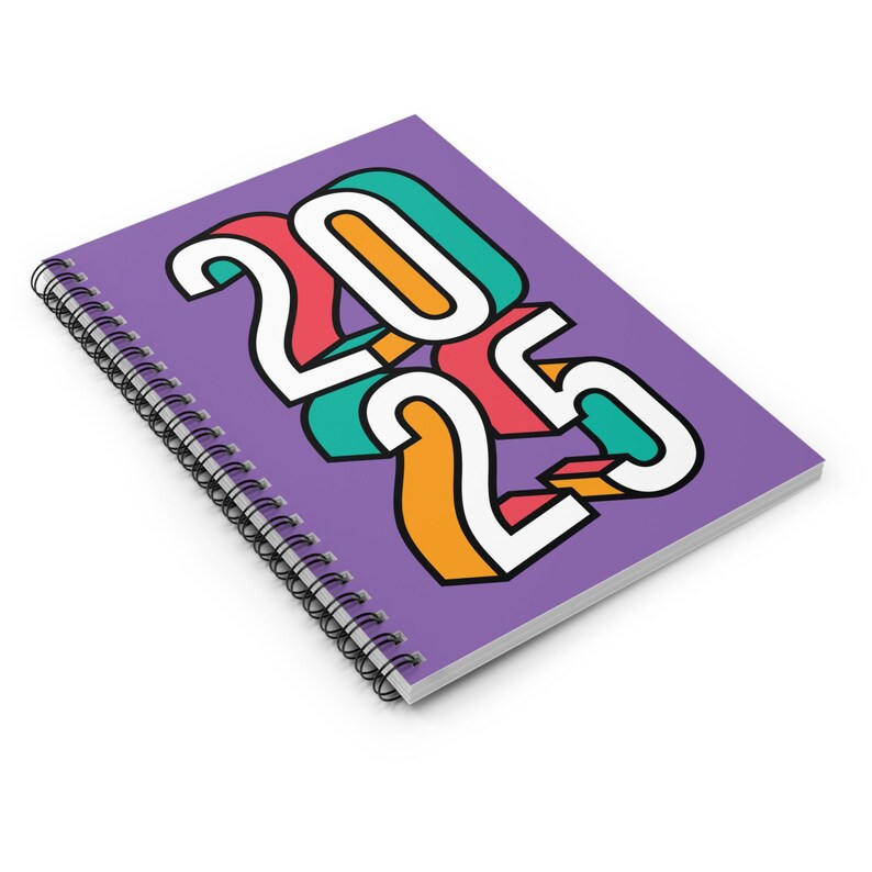 2025 Spiral Notebook, 2025 Journal, Geometric Art Notebook, New Year ...
