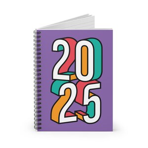 2025 Spiral Notebook, 2025 Journal, Geometric Art Notebook, New Year ...