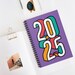 2025 Spiral Notebook, 2025 Journal, Geometric Art Notebook, New Year ...