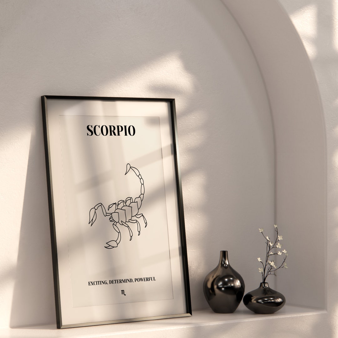 Star Sign Scorpio Print Digital-spiritual Affirmation Prints Aesthetic ...