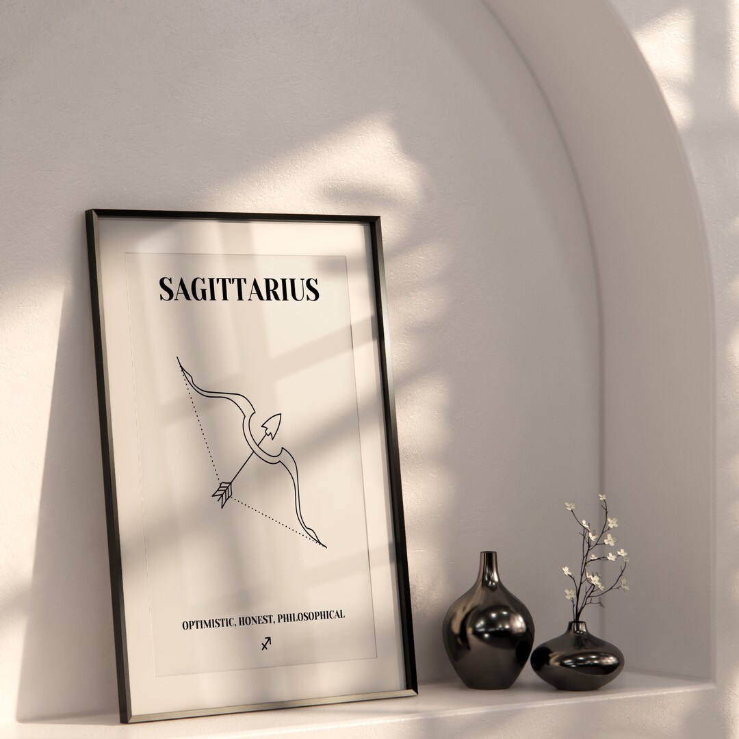 Star Sign Sagittarius Print Digital-spiritual Affirmation Prints ...