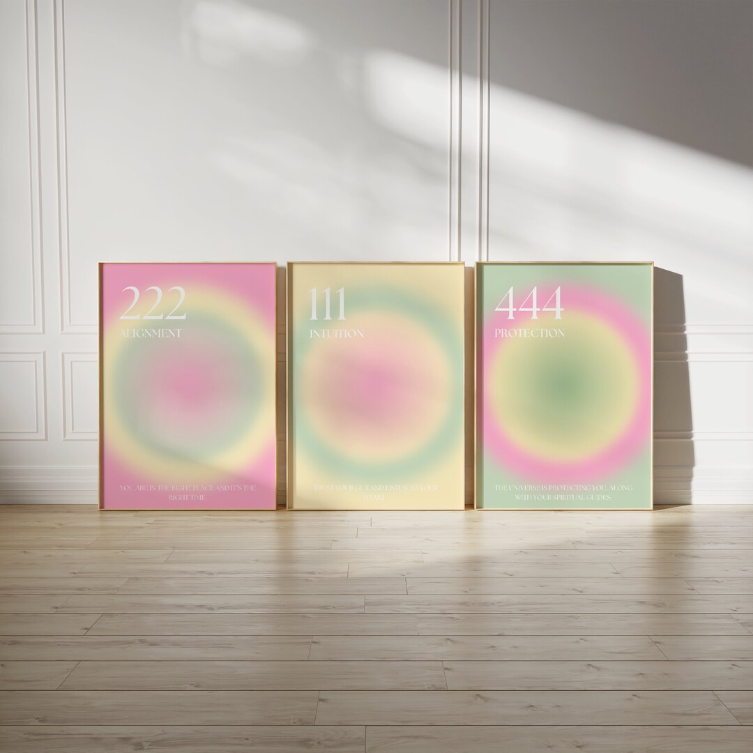 Angel Number Prints 3er-Set DIGITAL Spirituelle Manifestationen ...