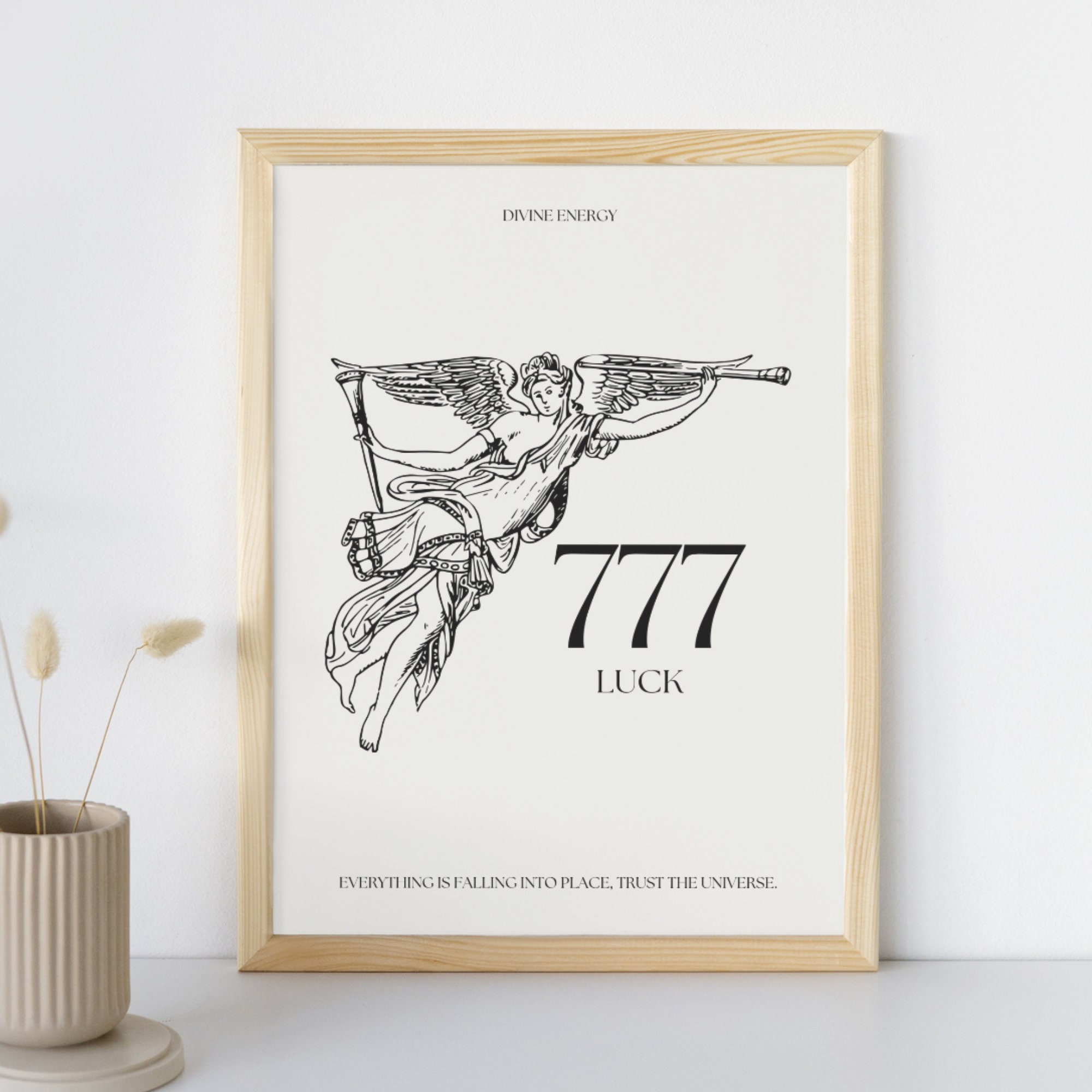Angel Number Print 777 DIGITAL Spiritual Manifestations - Etsy UK
