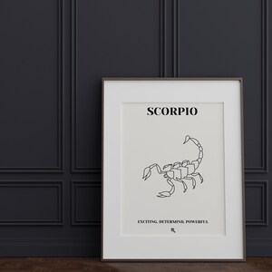 Star Sign Scorpio Print Digital-spiritual Affirmation Prints Aesthetic ...