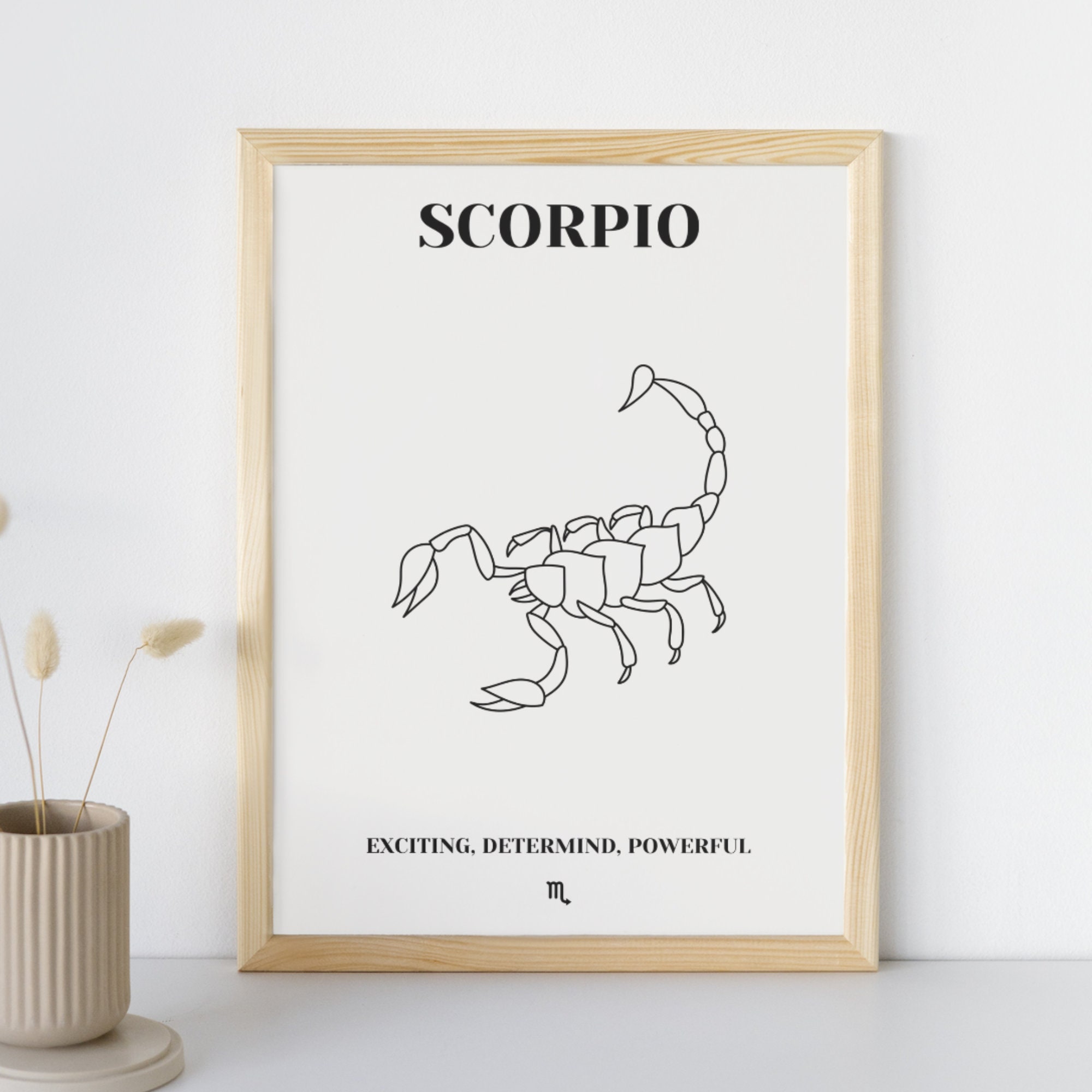 Star Sign Scorpio Print Digital-spiritual Affirmation Prints - Etsy UK