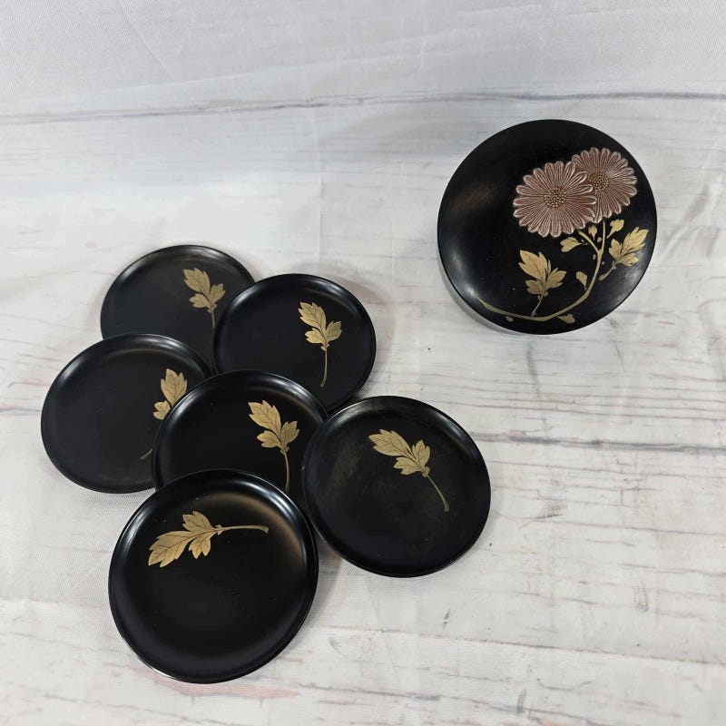 Lacquer Coasters - Etsy
