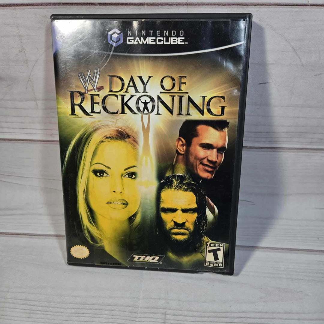 Nintendo Gamecube - WWE Day of Reckoning Wrestling Game Teen Rated ...