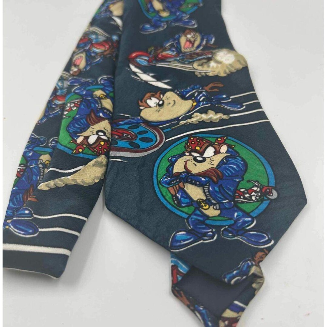 Looney Tunes Mania 1993 Tie Tazmanian Devil Taz Motorcycles - Etsy