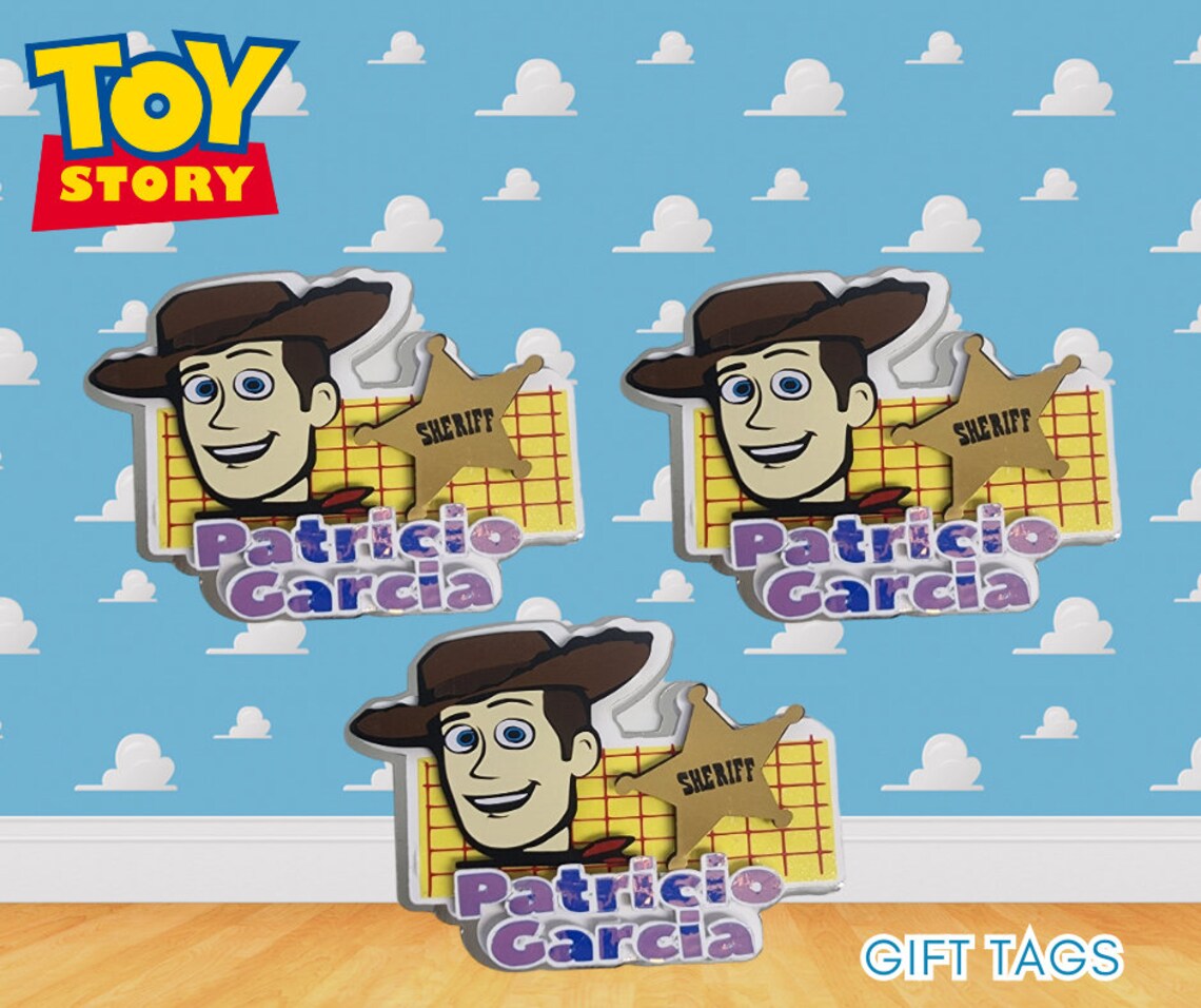 Toy Story Gift Tag for Birthday, Gift Tags for Kids, Gift Tag Stickers ...