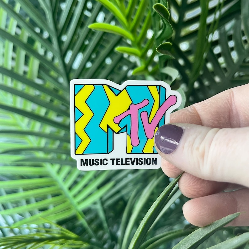 Vintage MTV Sticker | Retro Music Television | Decal for 80's & 90's ...