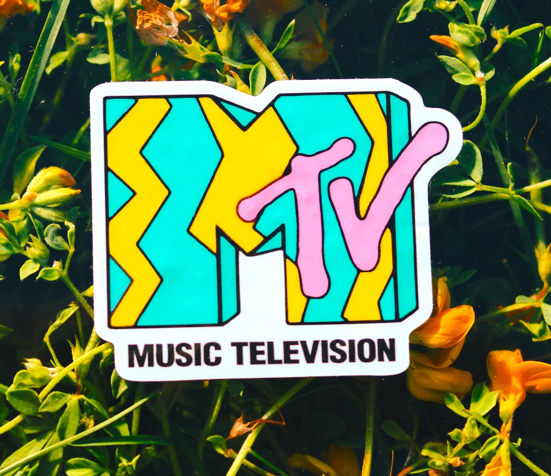 Vintage MTV Logo Sticker Retro Music Television Decal for - Etsy