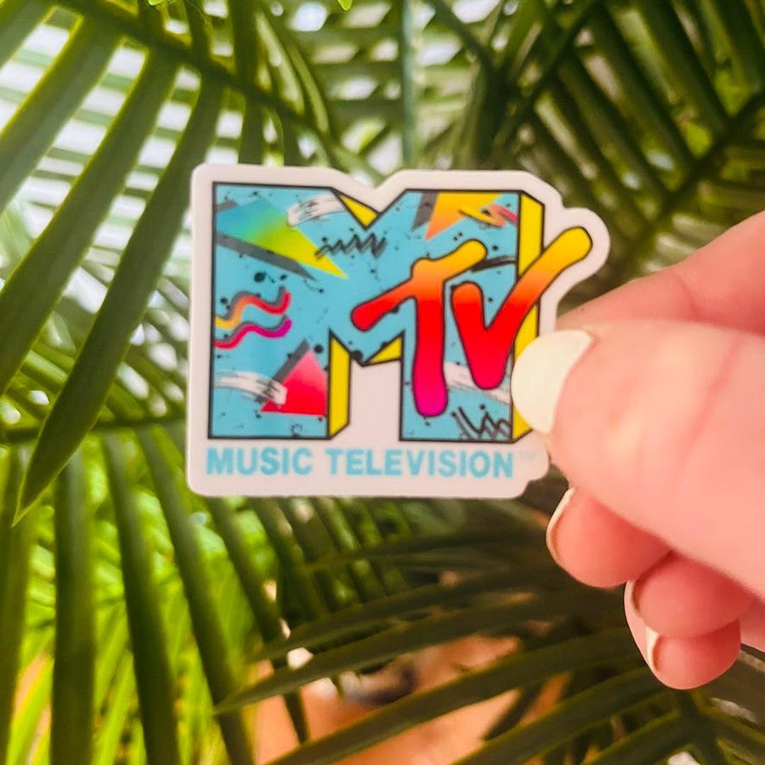 Vintage MTV Logo Sticker: Retro Music Television Decal - Etsy